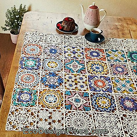 Nappe Au Crochet: 40 Modèles, Graphiques Et Recettes! 🏡 Construction