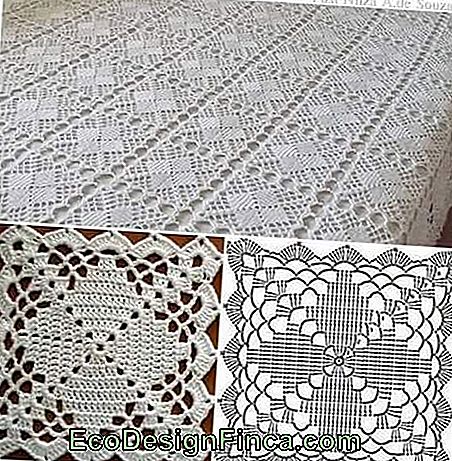 Nappe Au Crochet: 40 Modèles, Graphiques Et Recettes! 🏡 Construction